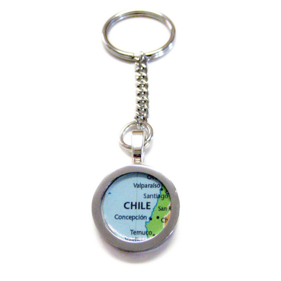 Kiola Designs | Accessories | Chile Map Keychain | Poshmark
